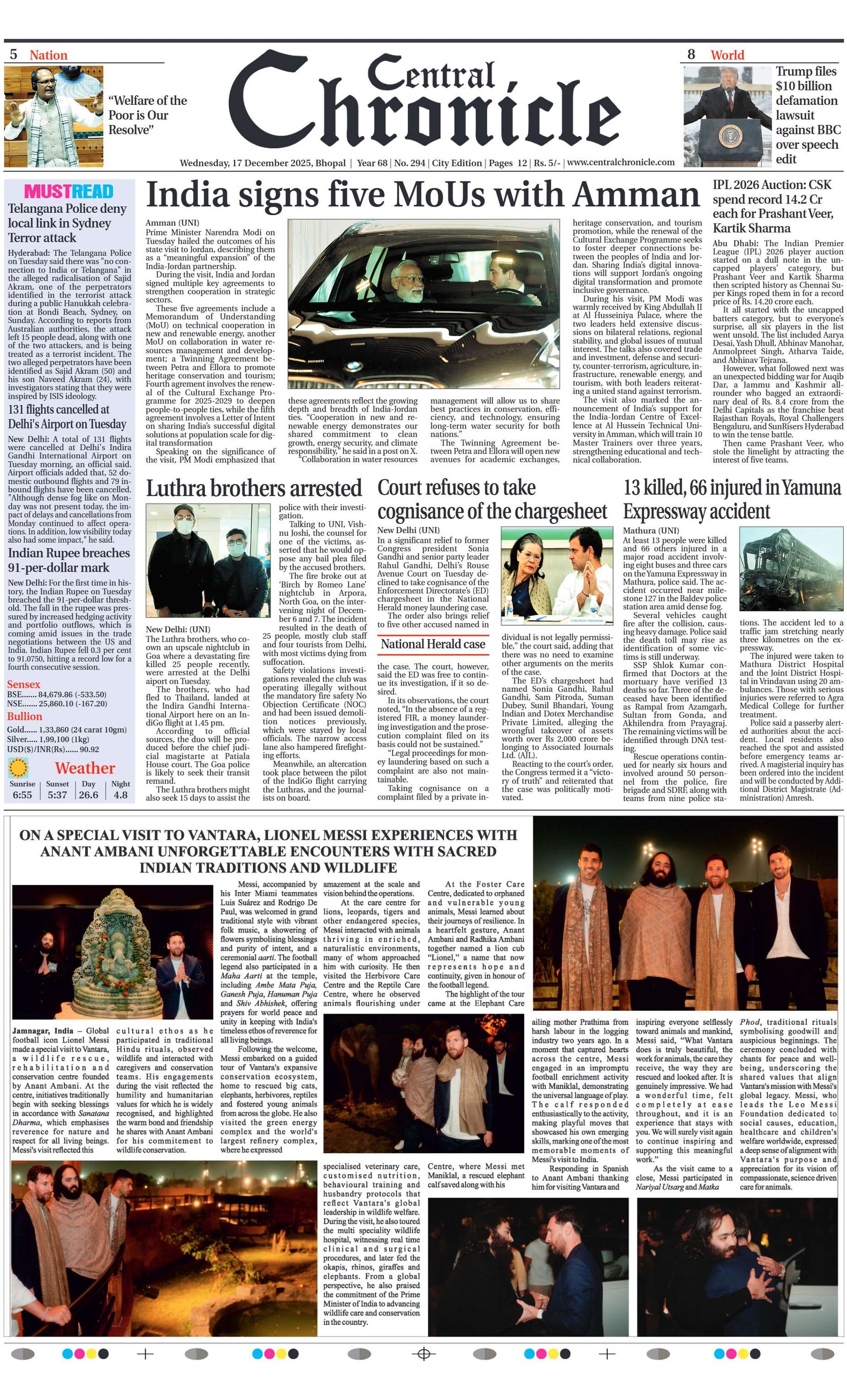 Central Chronicle.com - Epaper, Bhopal News, Madhya Pradesh News ...